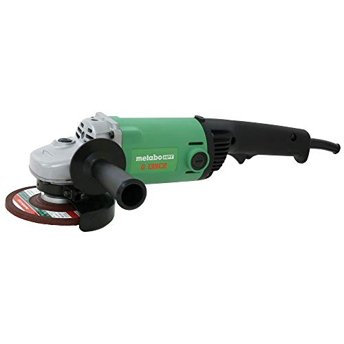 Metabo HPT Angle Grinder, 5-Inch, 11-Amp Dust-Resistant Motor, Trigger Lock-On, 10,000 RPM, Compact & Lightweight Design, 1-Year Warranty (G13SC2)