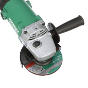 Metabo HPT Angle Grinder, 5-Inch, 11-Amp Dust-Resistant Motor, Trigger Lock-On, 10,000 RPM, Compact & Lightweight Design, 1-Year Warranty (G13SC2)