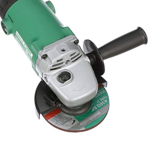 Metabo HPT Angle Grinder, 5-Inch, 11-Amp Dust-Resistant Motor, Trigger Lock-On, 10,000 RPM, Compact & Lightweight Design, 1-Year Warranty (G13SC2)