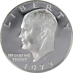 1973 s eisenhower dollar choice proof 40% silver ike $1 us coin collectible