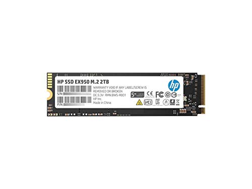 HP EX950 M.2 2TB PCIe 3.1 x4 NVMe 3D TLC NAND Internal Solid State Drive (SSD) 5MS24AA#ABC