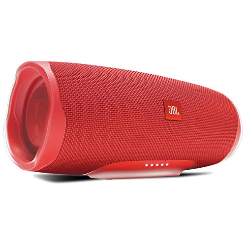 JBL Charge 4 Portable Waterproof Wireless Bluetooth Speaker - Red (Renewed)