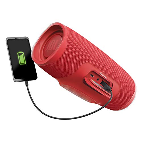 JBL Charge 4 Portable Waterproof Wireless Bluetooth Speaker - Red (Renewed)