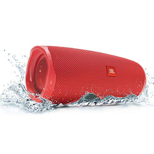 JBL Charge 4 Portable Waterproof Wireless Bluetooth Speaker - Red (Renewed)