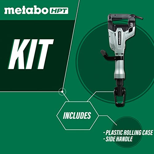 Metabo HPT Demolition Hammer | 1-1/8 Inch Hex | Aluminum Housing Body | 40 Lb | H65SD3