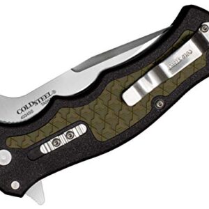 Cold Steel Crawford Model 1 Folding Knife with Pocket Clip, 3 1/2" Blade, Zy-Ex Handle