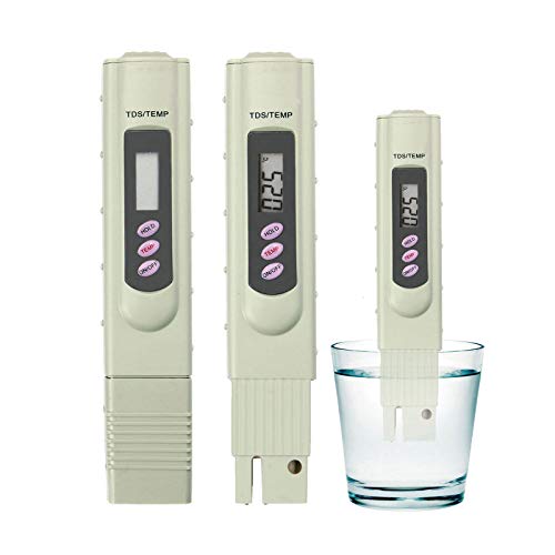 Handheld Water Quality Hardness Purity Total Dissolved Solids TDS Meter Digital LCD 0-9990 PPM Temperature from 0-99° C by Envistia Mall