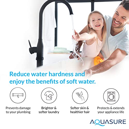 Aquasure 48,000 Grains Whole House Water Filtration Bundle with Digital Metered Control Softener, Pre-Filters, 75 GPD RO Reverse Osmosis System, Eliminates 99% of Water Contaminants (3-4 bathrooms)