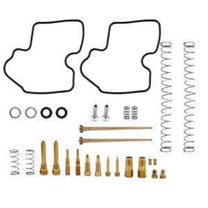 autoparts pack of 2 carburetor rebuild kit replacement for kawasaki kfx700 2004-2009 atv