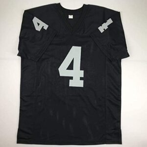 Autographed/Signed Derek Carr Oakland Black Football Jersey JSA COA