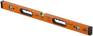 keson lkb32 aluminum box beam level with 3 20% magnified vials, 32-inch, orange