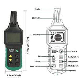 Walfront Cable Locator MS6818 12V-400V AC/DC Underground Wire Cable Locator Metal Pipe Detector Tester Line Tracker Cable Location Device Easily Cable Finder