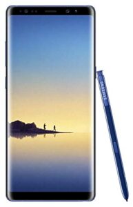 samsung galaxy note 8 n950u 64gb unlocked gsm 4g lte android smartphone w/dual 12 megapixel camera (renewed) (deep sea blue)