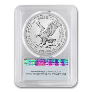 2023 1 oz American Silver Eagle Coin MS-70 (First Strike - Flag Label) $1 PCGS MS70