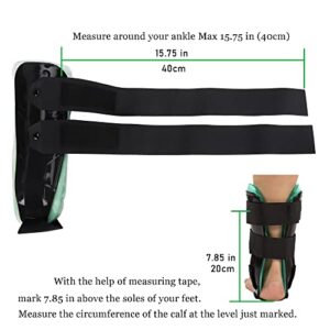 Orthomen Air Gel Ankle Brace - Stirrup Ankle Splint - Adjustable Rigid Stabilizer for Sprains, Strains, Post-Op Cast Support and Injury Protection