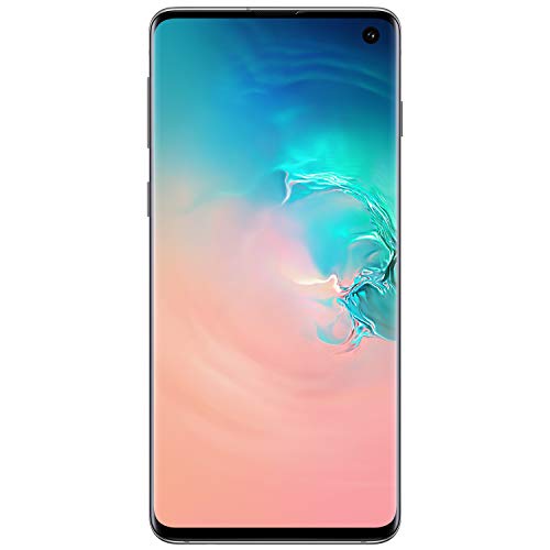 Samsung Galaxy S10 Factory Unlocked Android Cell Phone | US Version | 128GB of Storage | Fingerprint ID and Facial Recognition | Long-Lasting Battery |   Prism White