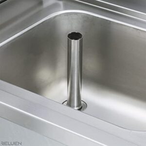 Stainless Steel Bar Sink Overflow Pipe 7.48 IN - Metal Sink Strainer Pipe Tube Bathroom Pipes Fittings - Bathroom Sink Drain Strainer Pipe Overflow Kitchen Sink Drain Stopper for 1.5 Inch Drains