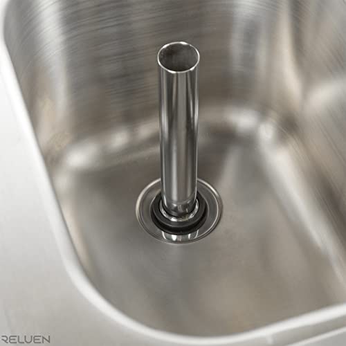 Stainless Steel Bar Sink Overflow Pipe 7.48 IN - Metal Sink Strainer Pipe Tube Bathroom Pipes Fittings - Bathroom Sink Drain Strainer Pipe Overflow Kitchen Sink Drain Stopper for 1.5 Inch Drains