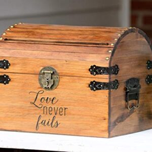 Love Never Fails Wedding 1st Corinthians Wedding Card Box