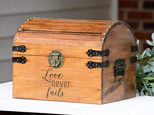 Love Never Fails Wedding 1st Corinthians Wedding Card Box