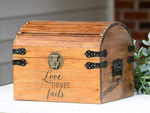 Love Never Fails Wedding 1st Corinthians Wedding Card Box