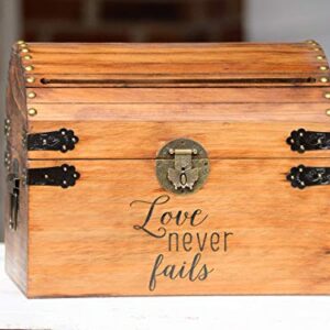 Love Never Fails Wedding 1st Corinthians Wedding Card Box