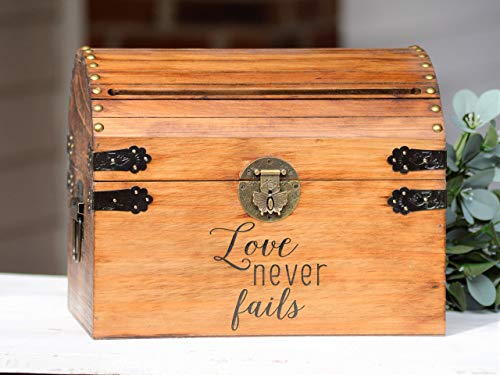 Love Never Fails Wedding 1st Corinthians Wedding Card Box