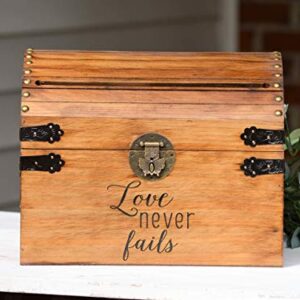 Love Never Fails Wedding 1st Corinthians Wedding Card Box