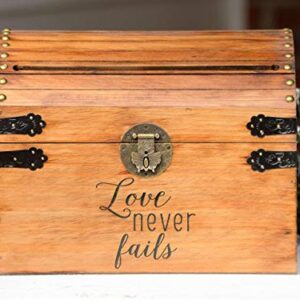 Love Never Fails Wedding 1st Corinthians Wedding Card Box