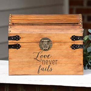 Love Never Fails Wedding 1st Corinthians Wedding Card Box