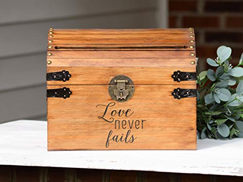 Love Never Fails Wedding 1st Corinthians Wedding Card Box