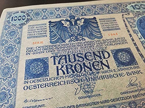 World Paper Money: 10 Languages Banknote Issued by the Austro-Hungarian Empire 1902 - Elevate Your Foreign Currency Collection with Old Banknotes and complete your Album. Certificate of Authenticity