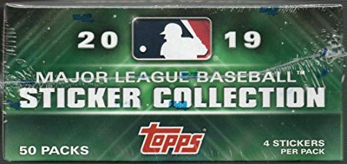 2019 Topps Baseball MLB Stickers Box (50 Packs/4 Stickers)