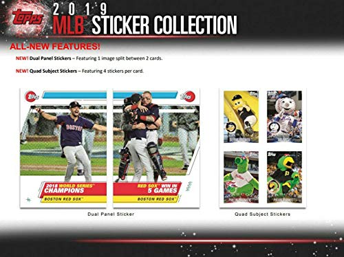 2019 Topps Baseball MLB Stickers Box (50 Packs/4 Stickers)