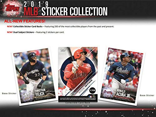 2019 Topps Baseball MLB Stickers Box (50 Packs/4 Stickers)