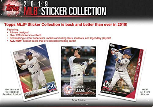 2019 Topps Baseball MLB Stickers Box (50 Packs/4 Stickers)