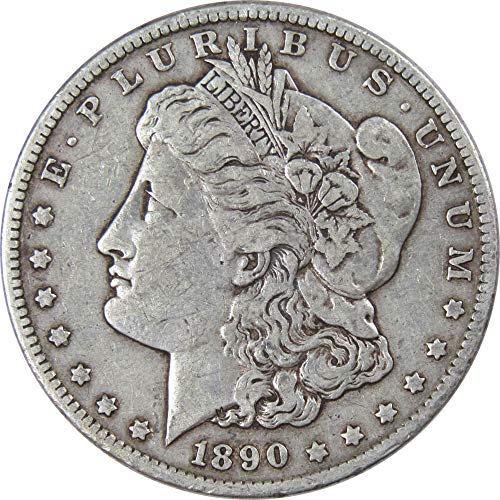 1890 S Morgan Dollar F Fine 90% Silver $1 US Coin Collectible