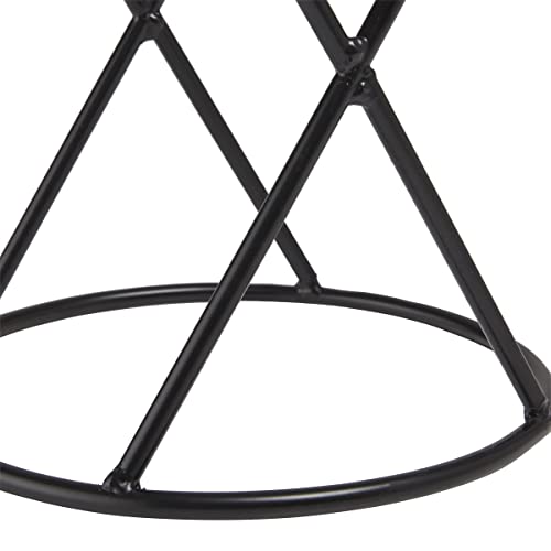 Alpine Corporation SLL1770HH Gazing Globe Metal Stand, 9" L x 9" W x 10" H, Black