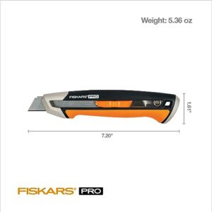 Fiskars 770210-1001 Pro Utility Knife, Snap 18 mm, Orange/Black