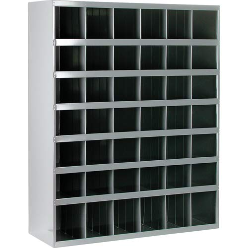 Durham All-Welded Steel Bin Shelving - 33-3/4x12x42 - (42) 5-3/8x11-7/8x5-1/2 Bins