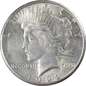 1922 s peace dollar xf ef extremely fine 90% silver $1 us coin collectible