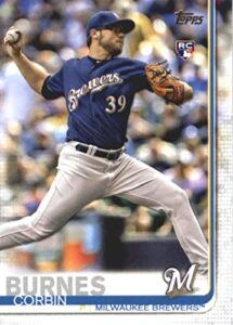 2019 topps baseball #94 corbin burnes rc rookie milwaukee brewers