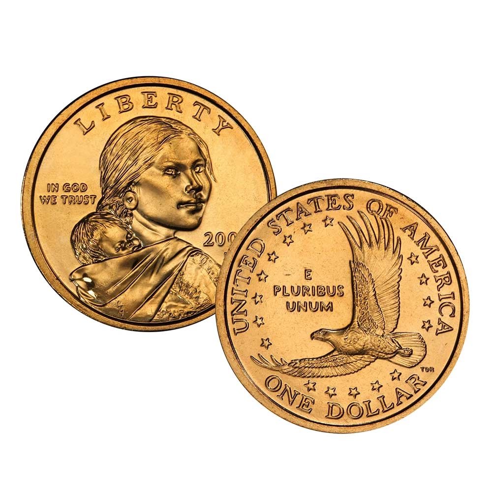 2005 P, D Native American (Sacagawea/Golden) Dollar 2 Coin Set Uncirculated