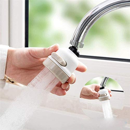 SPYSEE Kitchen Faucet Sprayer Head Water faucet Saver Tap Rotatable 360° Degrees Nozzle Filter Adapter 2PC