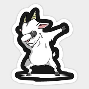 dabbing goat animal funny vinyl sticker