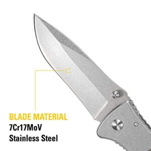 Caterpillar - 7" Folding Knife, Hand Tools, Knives/Blades - No Utility, Knives - Folding (980004) Silver