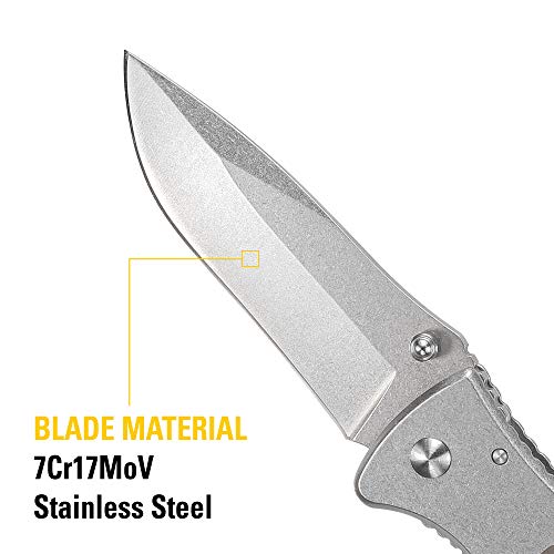 Caterpillar - 7" Folding Knife, Hand Tools, Knives/Blades - No Utility, Knives - Folding (980004) Silver