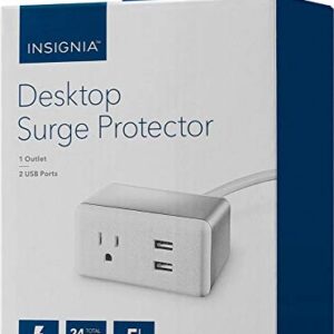 Insignia 1-Outlet/2-USB Ports Surge Protector NS-PDSU128