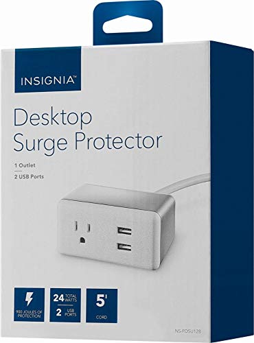 Insignia 1-Outlet/2-USB Ports Surge Protector NS-PDSU128