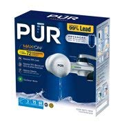 pur advanced faucet water filter, pfm300v, silver matte